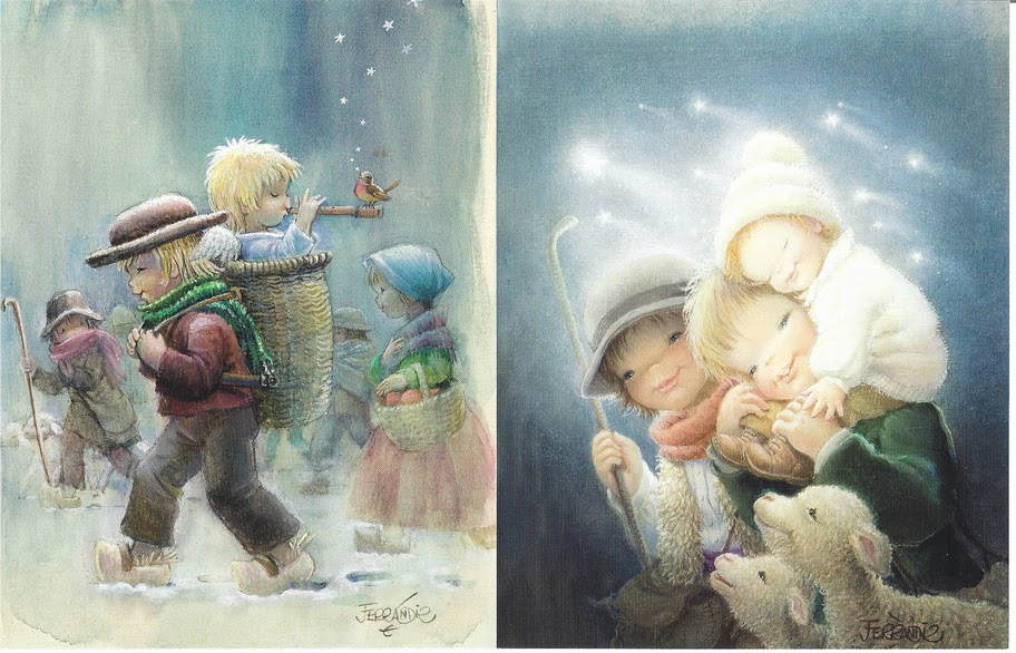 Navidad Ferrandiz colección Navidad Cards Illustration IMÁGENES Art ...