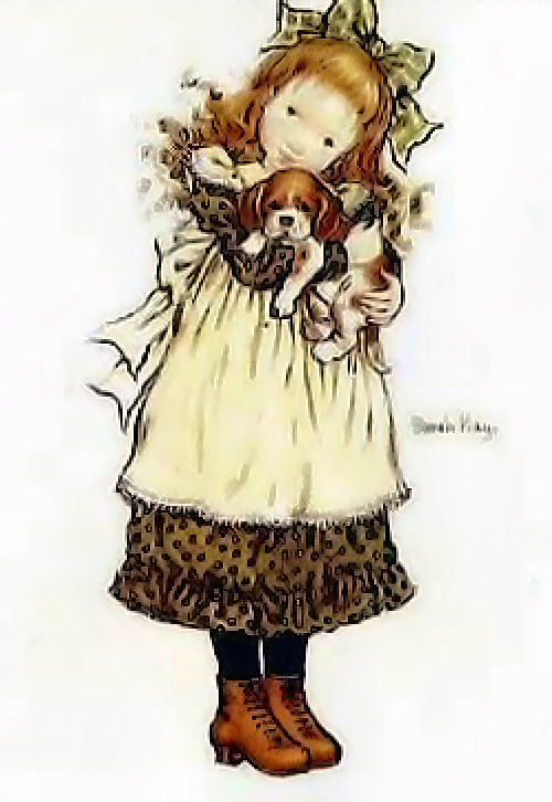 Sarah Kay Adorables ilustraciones para descargar Tamaño grande Tarjetas ...