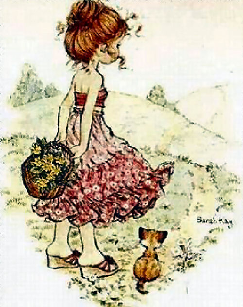 Sarah Kay Adorables ilustraciones para descargar Tamaño grande Tarjetas ...