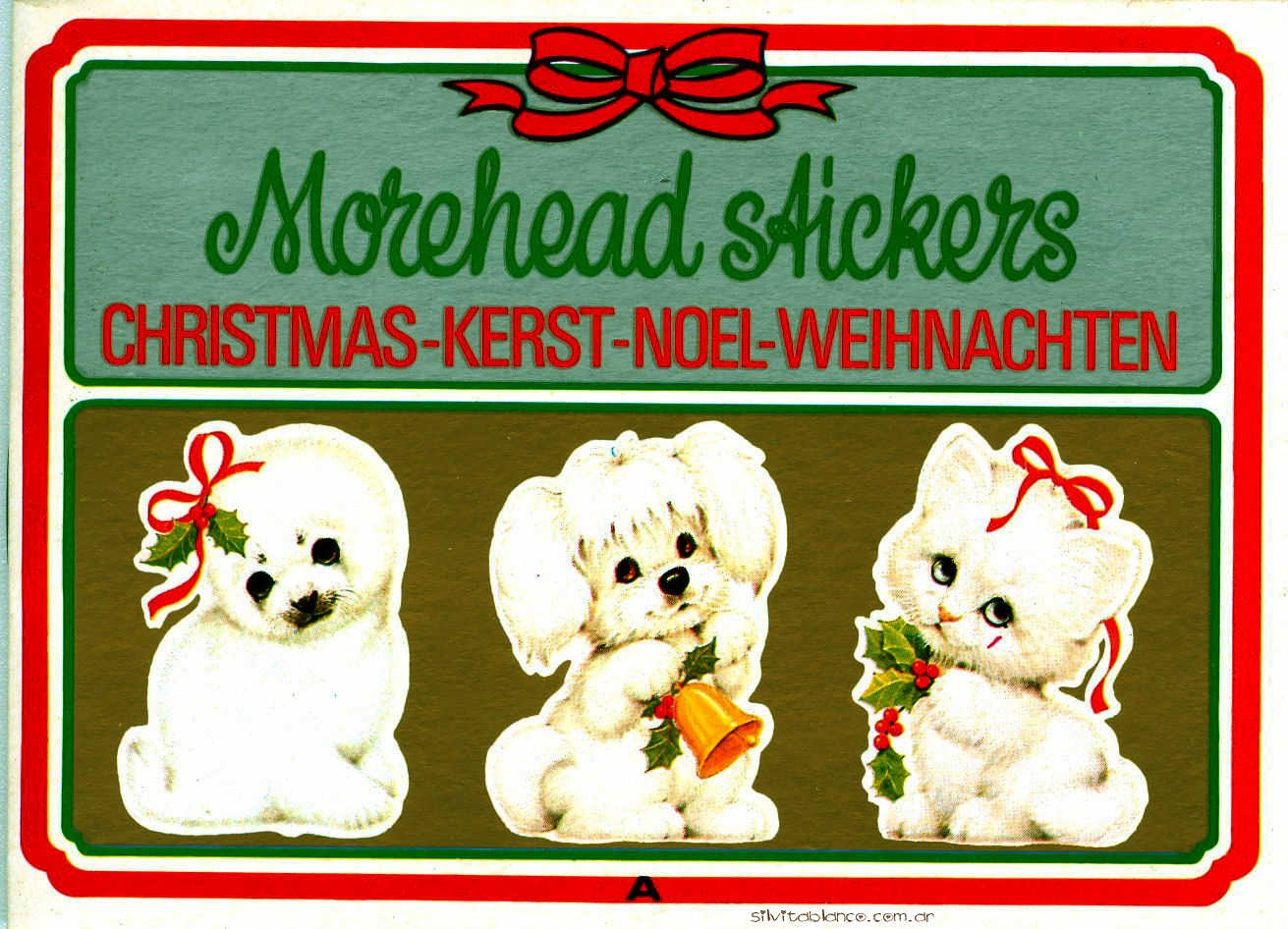 Stickers libro Navideño completo Ruth Morehead Vintage